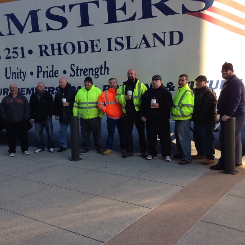 Demonstration with Fall River Public Works Members – Teamsters Local 251